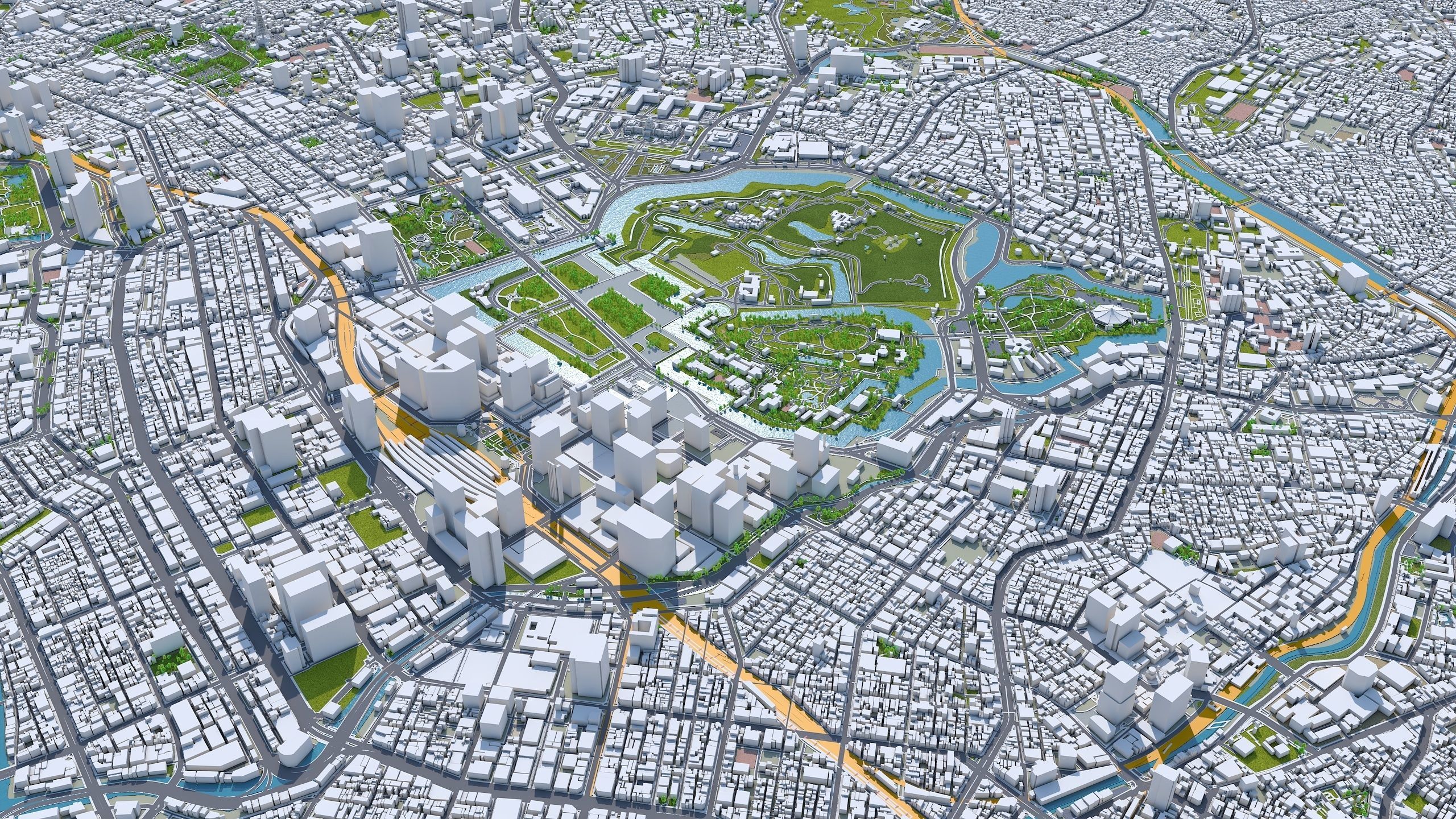 3D model Tokyo City Japan 40km VR / AR / low-poly | CGTrader