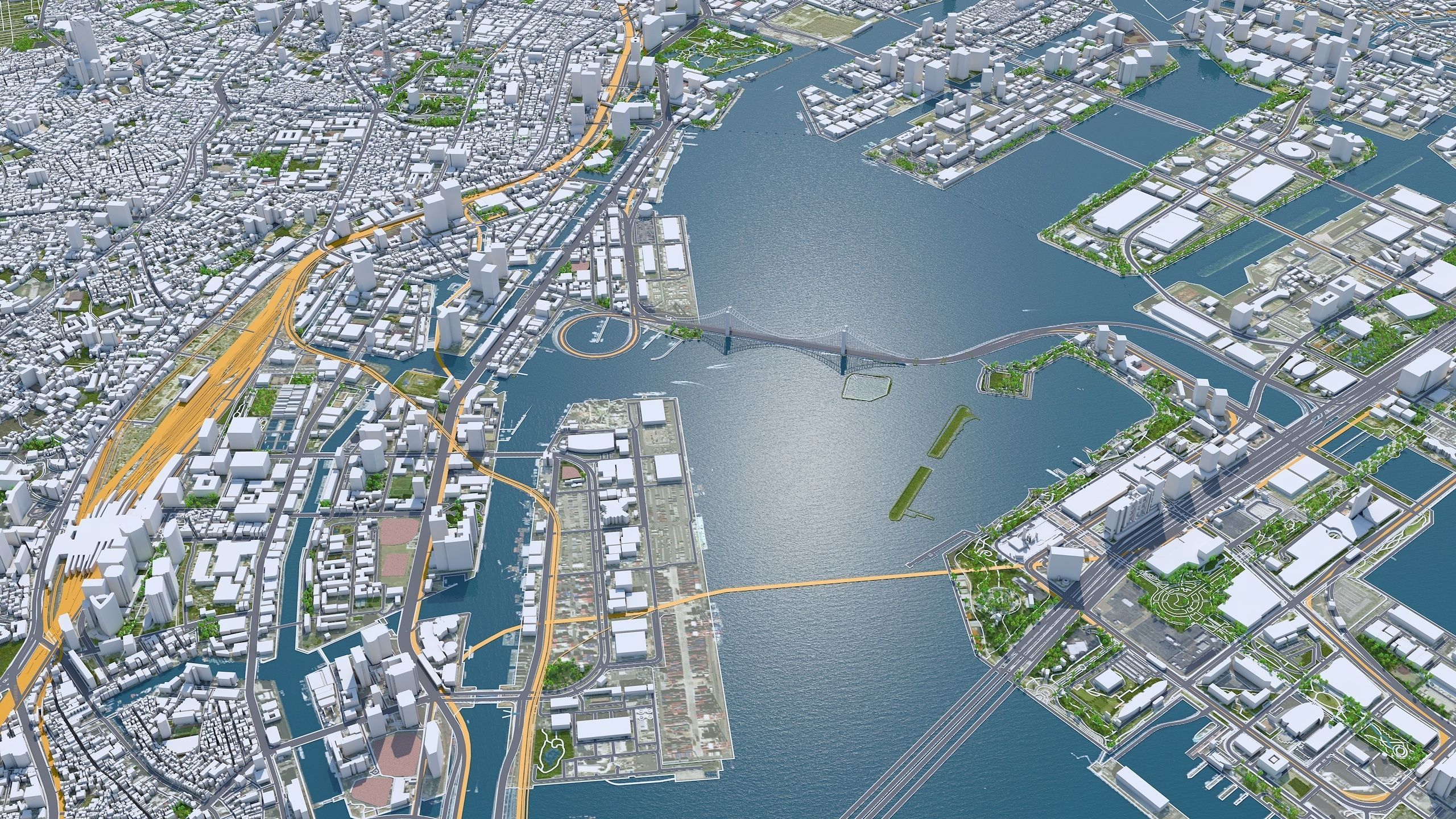 3D model Tokyo City Japan 40km VR / AR / low-poly | CGTrader