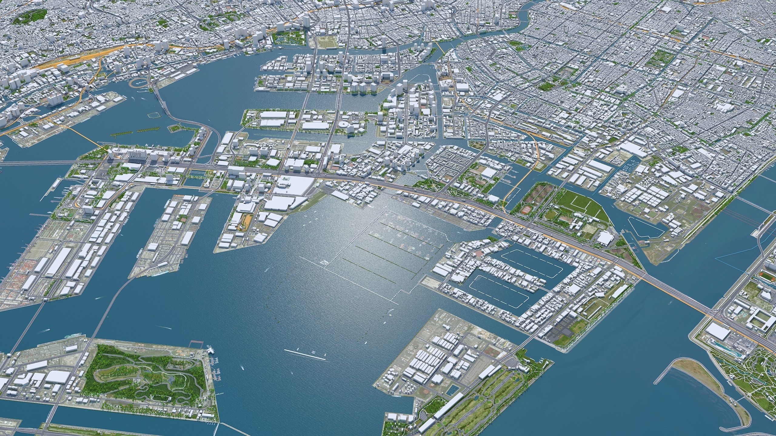 3D model Tokyo City Japan 40km VR / AR / low-poly | CGTrader