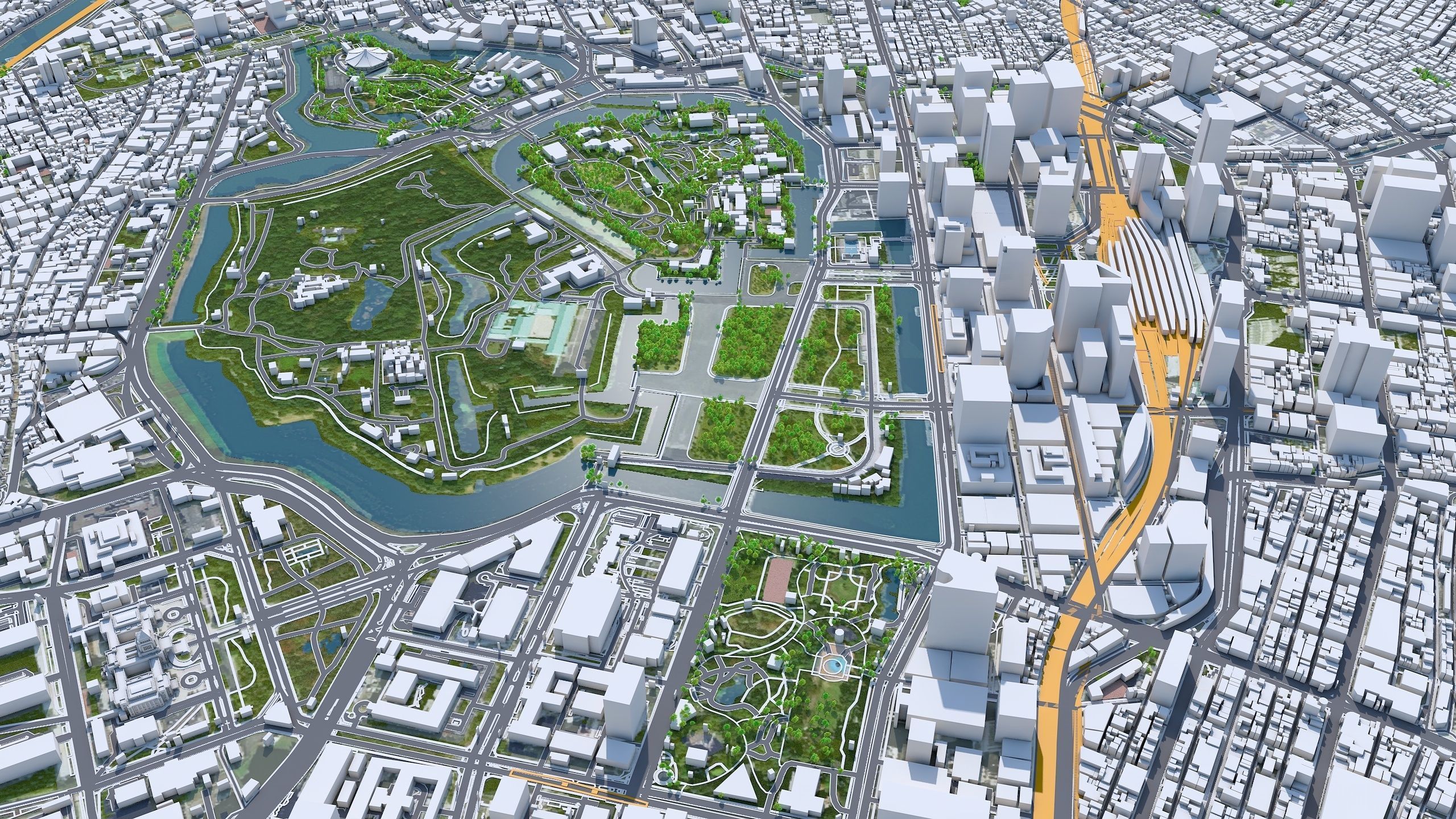 3D model Tokyo City Japan 40km VR / AR / low-poly | CGTrader