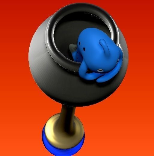 fish oracle dragon ball super 3D model 3D printable | CGTrader