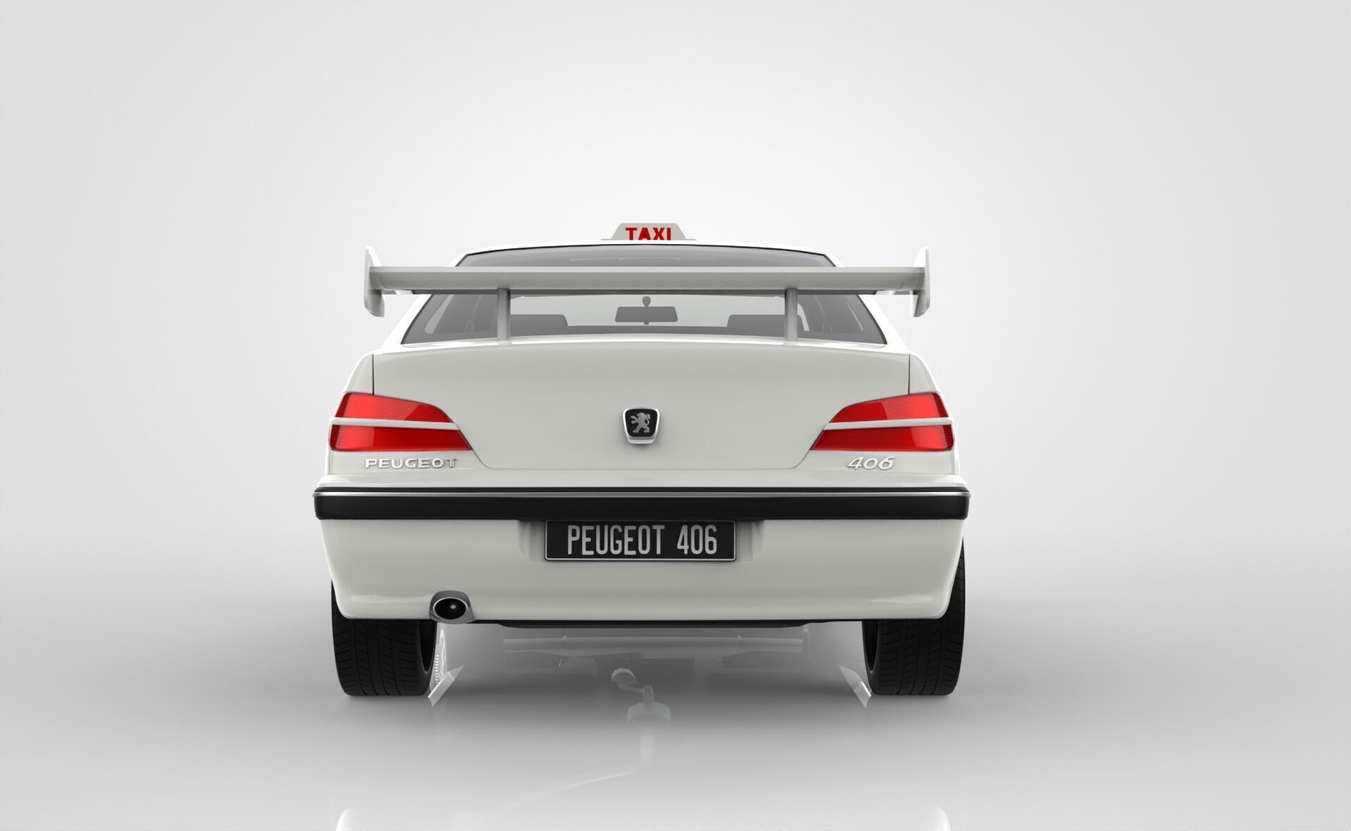 Peugeot 406 Taxi 2 3D model | CGTrader