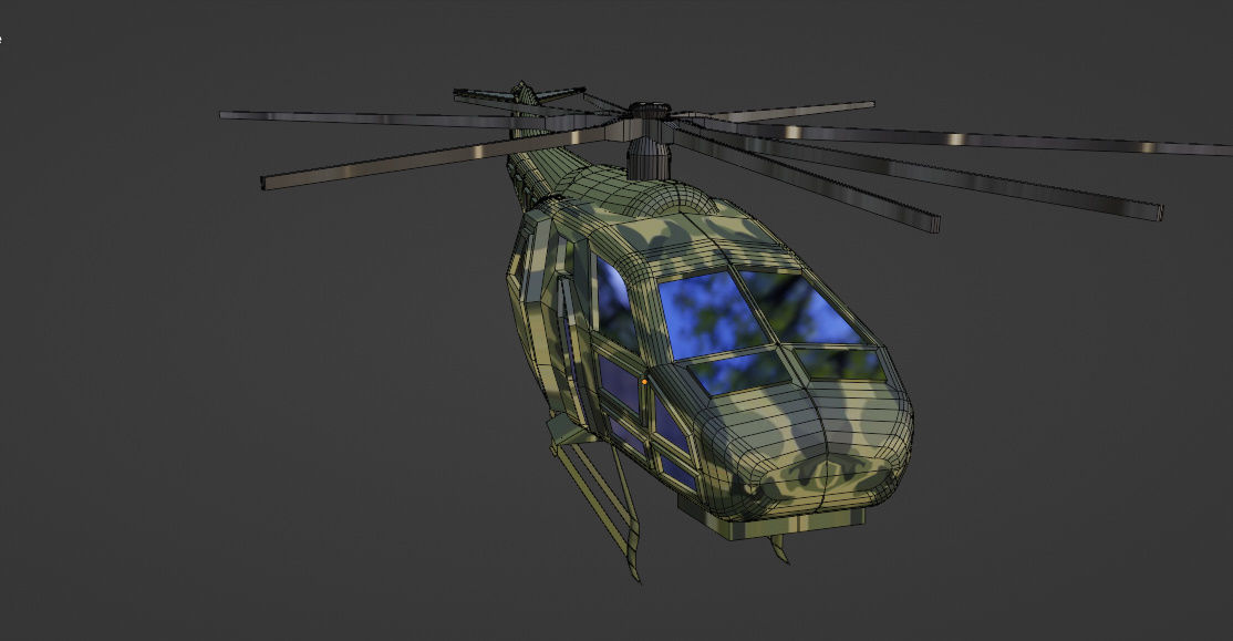HELICOPTER plain 3D model animated | CGTrader