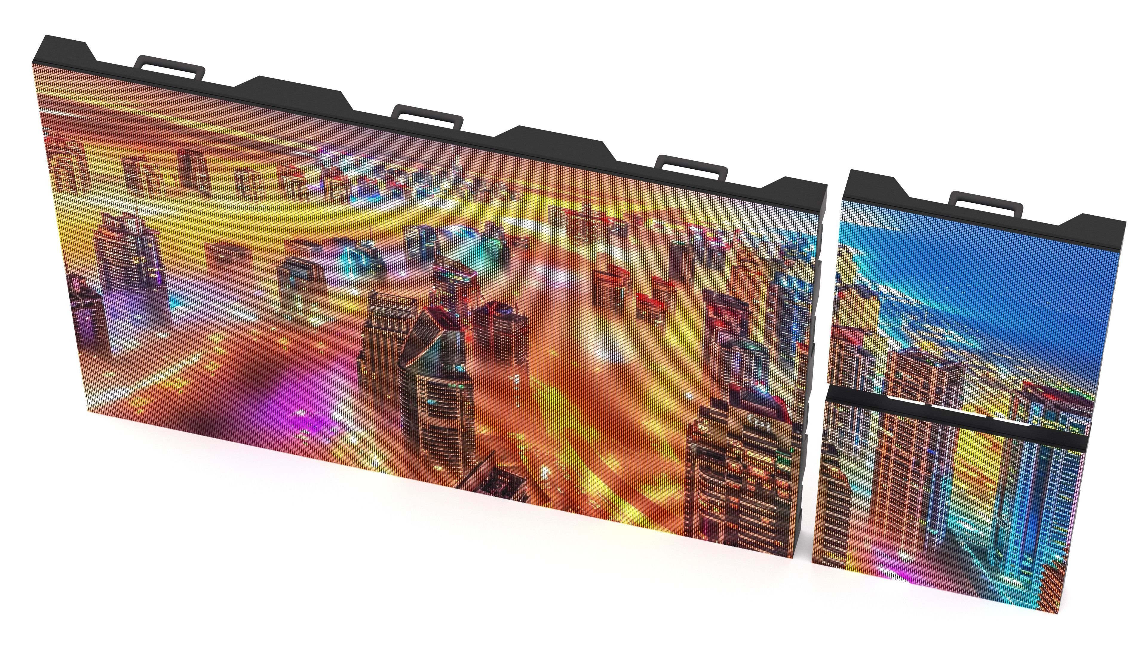 Led Screen Display Panel Monitor 3D model | CGTrader