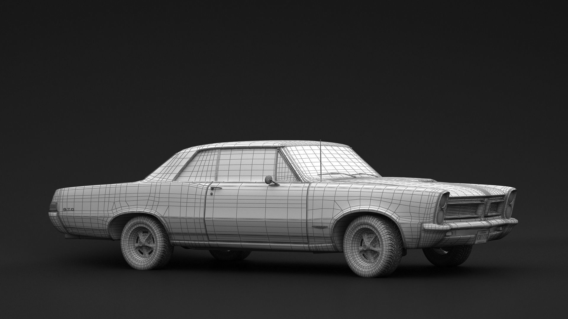 Pontiac GTO Hardtop 1965 3D model | CGTrader