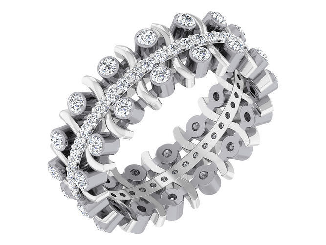 Band ring - 43 3D model 3D printable | CGTrader