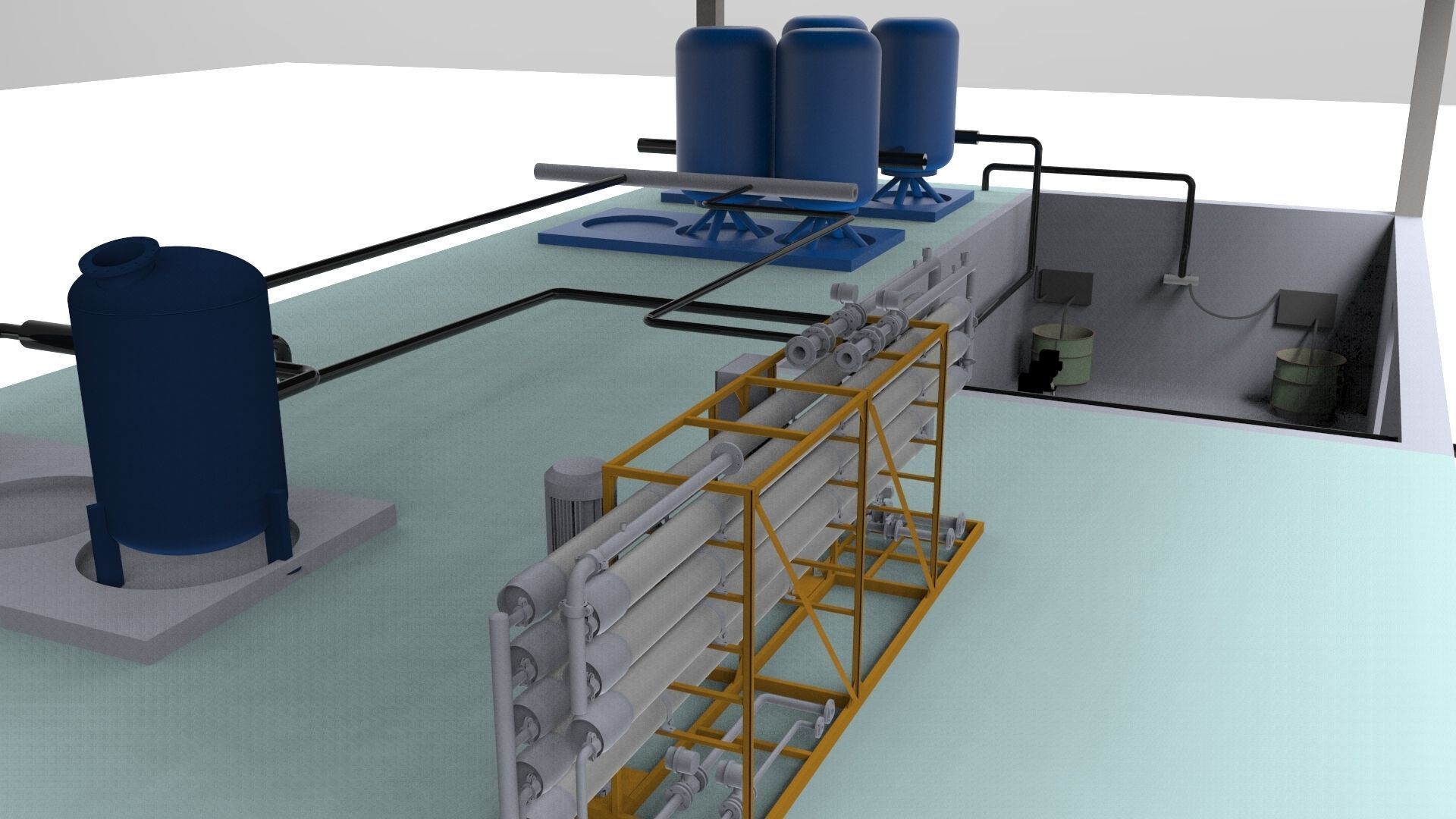 Water Treatment Plant 3D model | CGTrader