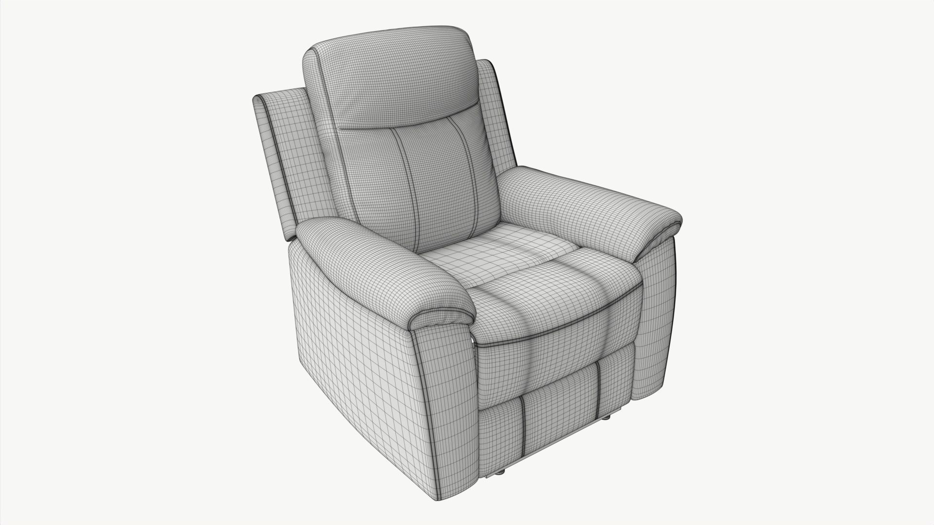 Armchair recliner Milo 3D model | CGTrader
