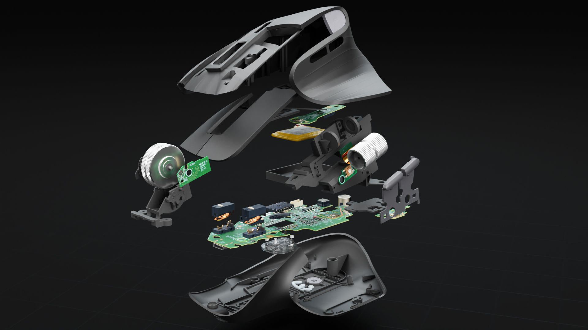 Computer Mouse Logitech MX Master 3 Interior Components Included 3D ...