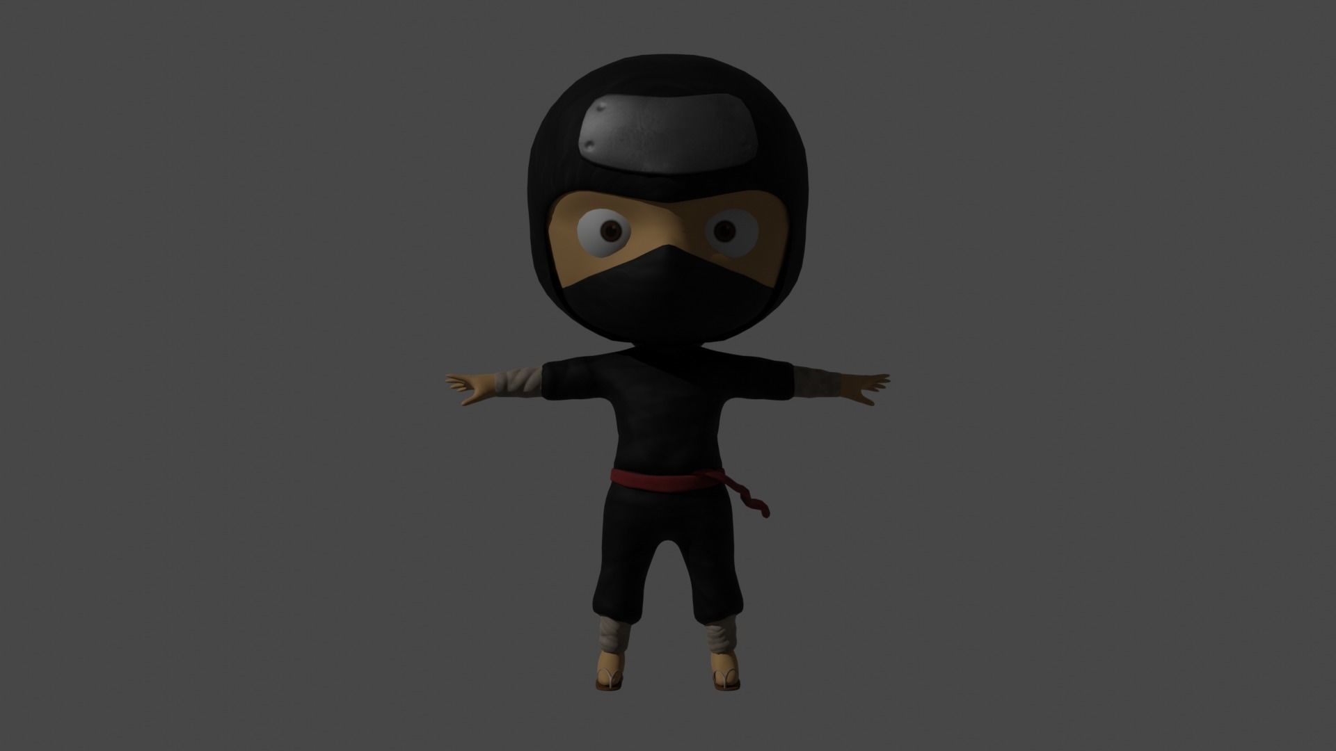 3D model Ninja Chibi VR / AR / low-poly | CGTrader