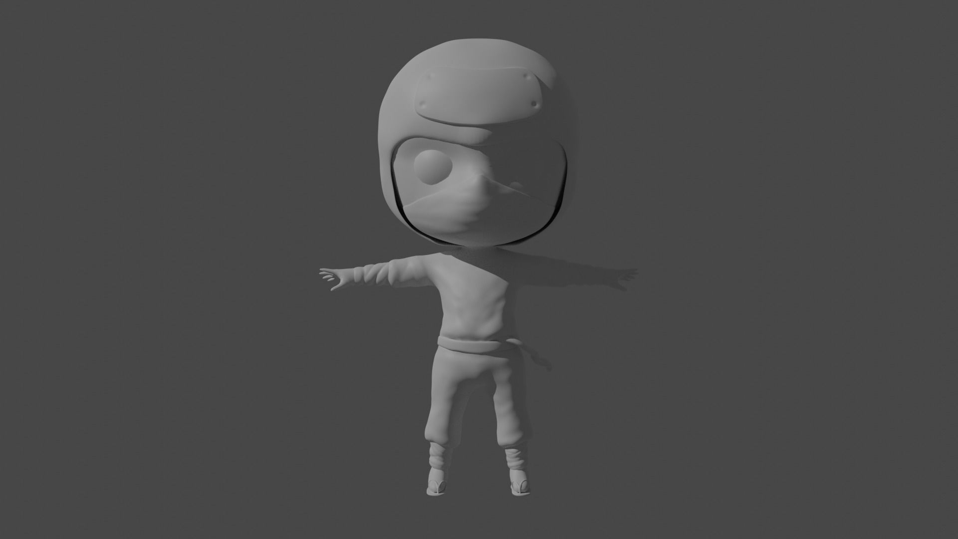 3D model Ninja Chibi VR / AR / low-poly | CGTrader