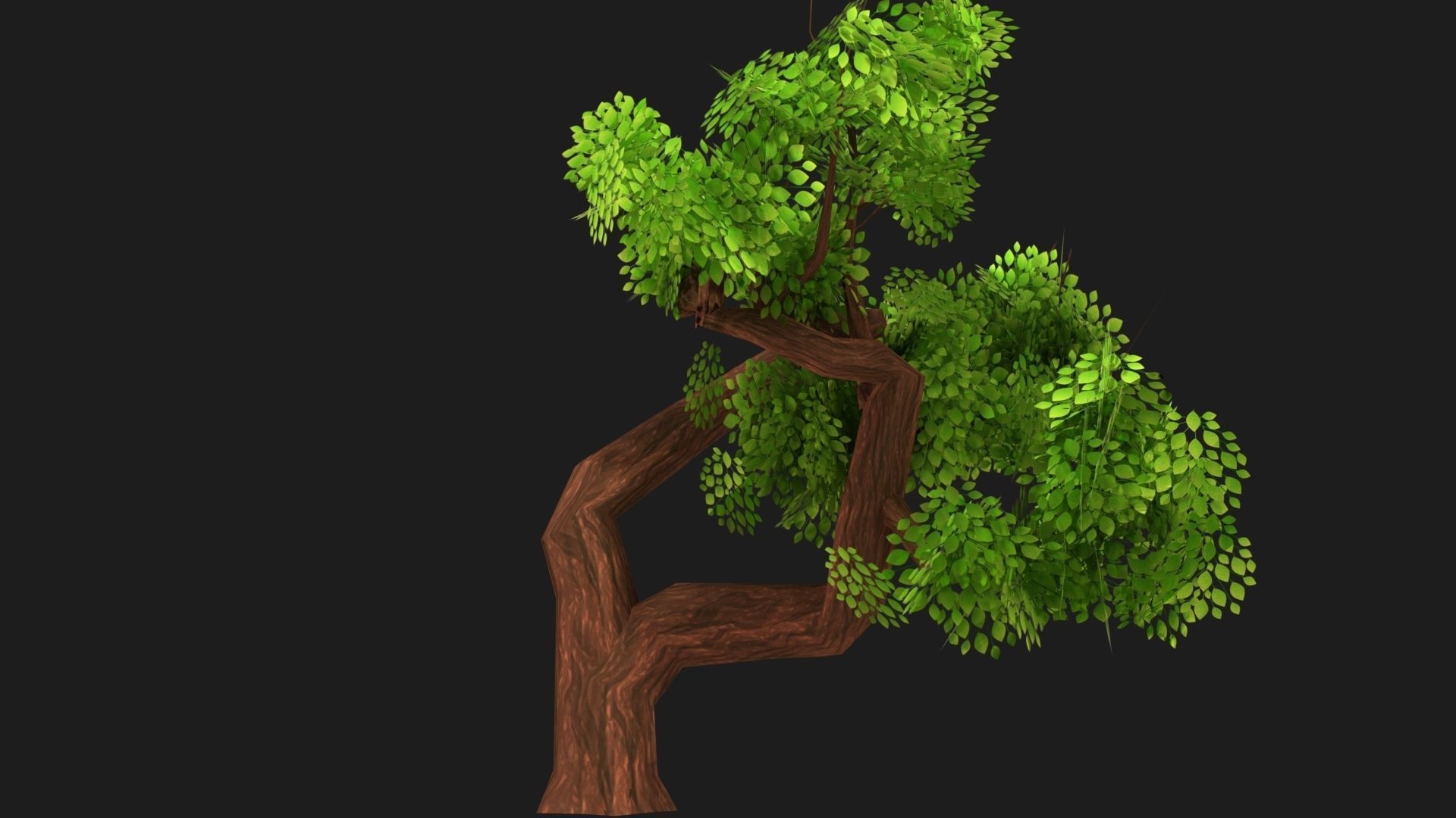 3D model Hut and Tree VR / AR / low-poly | CGTrader