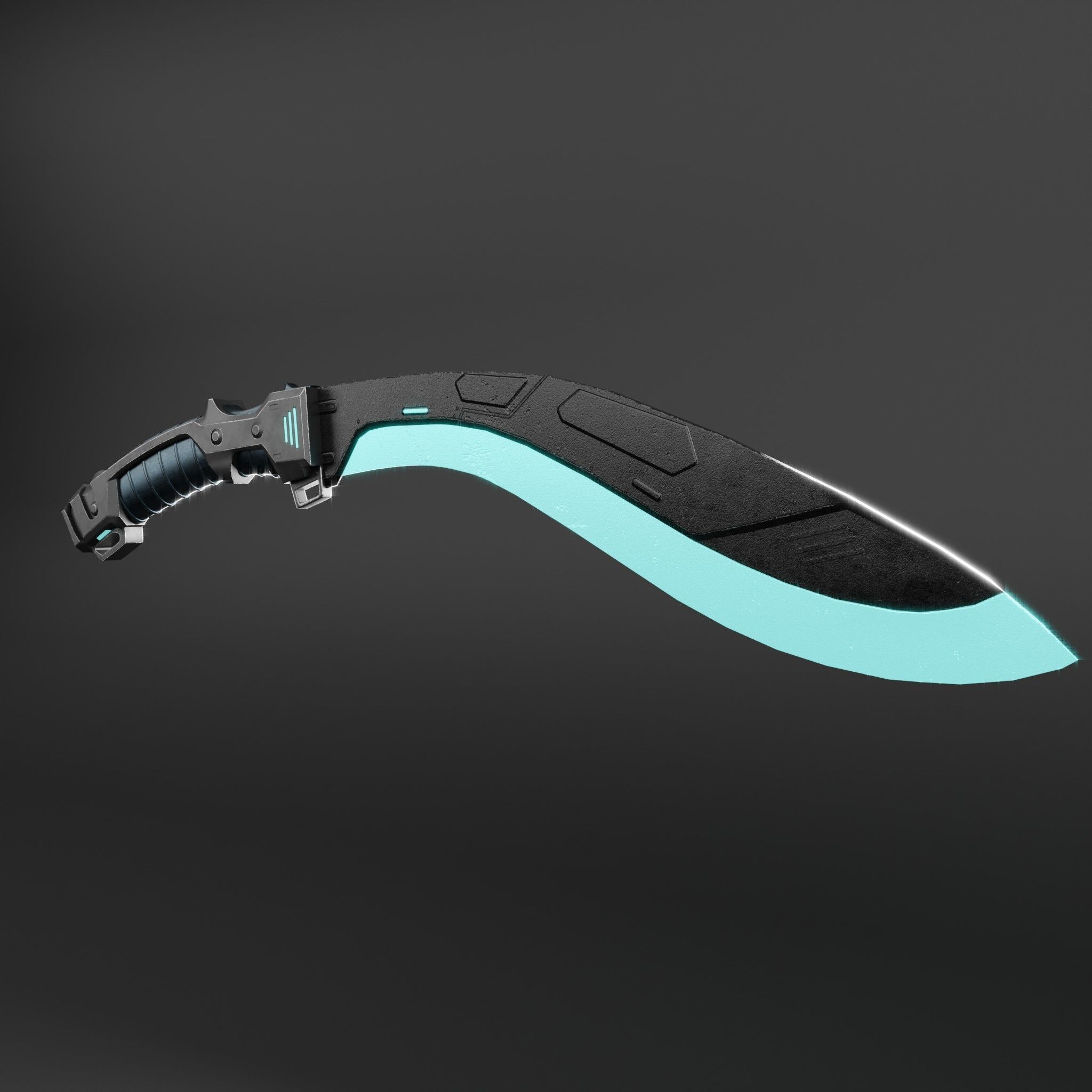 Machete Cyberpunk Machete Futuristic Machete 3D model | CGTrader