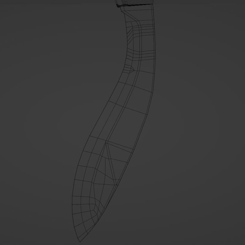 Machete Cyberpunk Machete Futuristic Machete 3D model | CGTrader