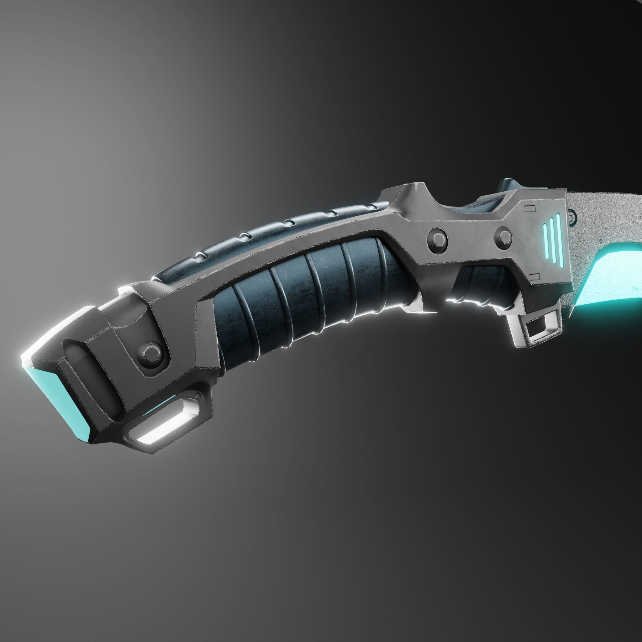 Machete Cyberpunk Machete Futuristic Machete 3D model | CGTrader
