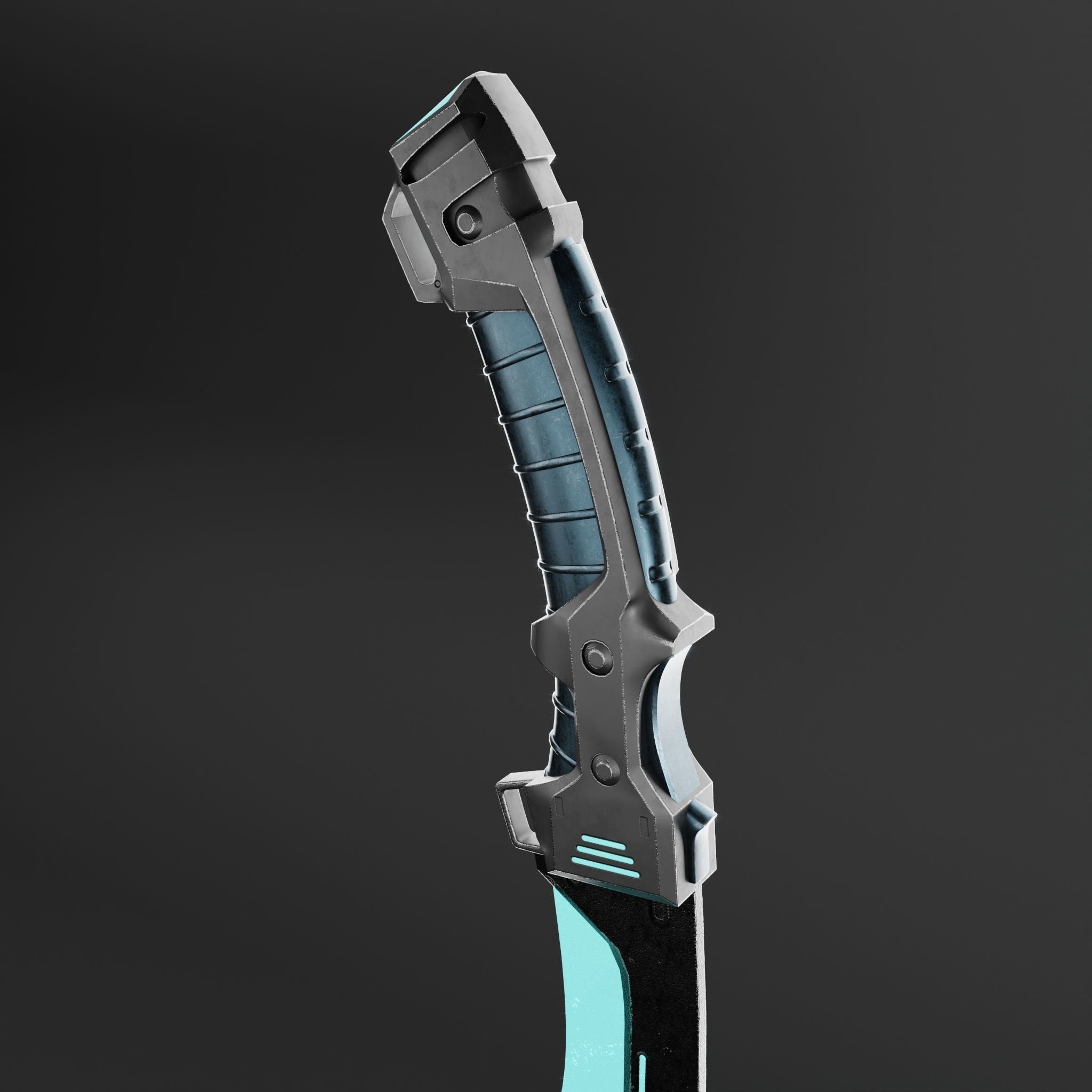 Machete Cyberpunk Machete Futuristic Machete 3D model | CGTrader