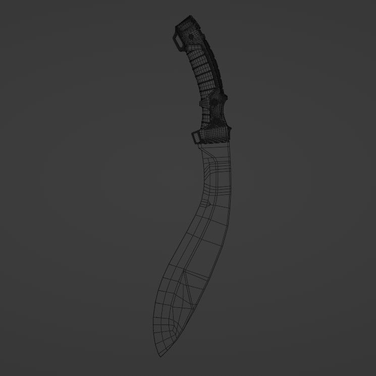 Machete Cyberpunk Machete Futuristic Machete 3D model | CGTrader