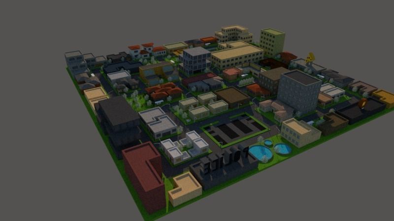 3D model Small City map VR / AR / low-poly | CGTrader