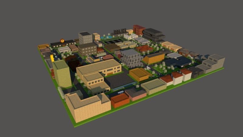 3D model Small City map VR / AR / low-poly | CGTrader