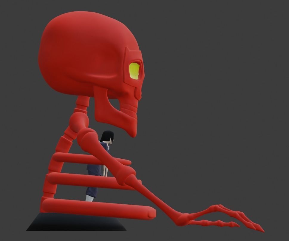 Itachi 3D print model skeleton free 3D model 3D printable | CGTrader