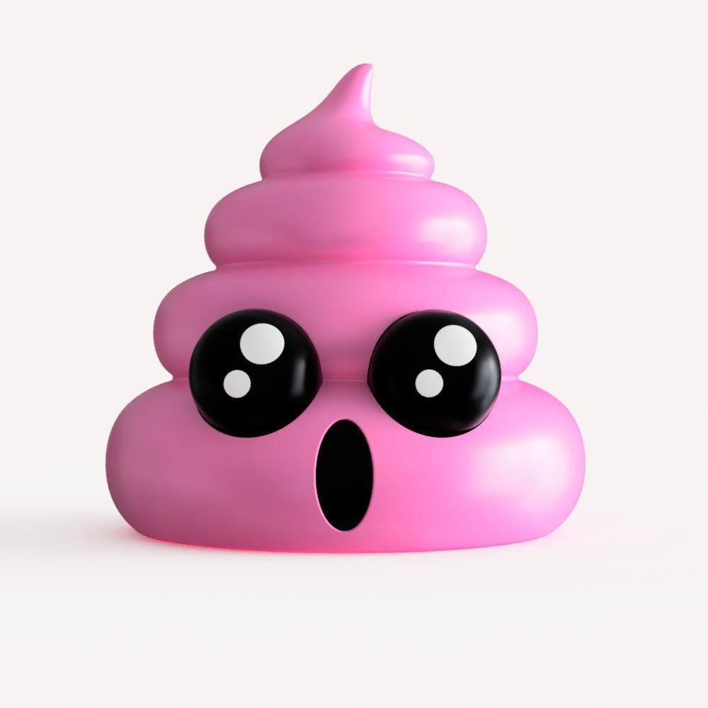 Kawaii poop 3D model 3D printable | CGTrader
