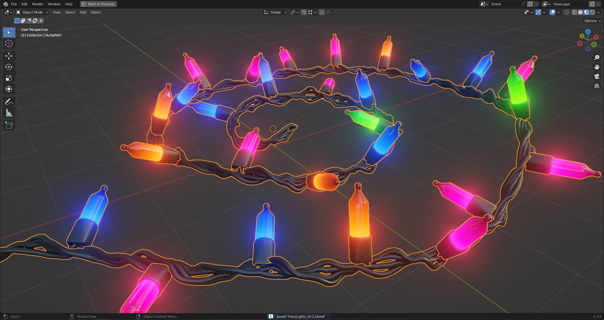 Christmas Tree Fairy Lights Generator for Blender 3D model | CGTrader