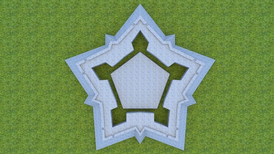 3D model Little star fortress Vauban style VR / AR / low-poly | CGTrader