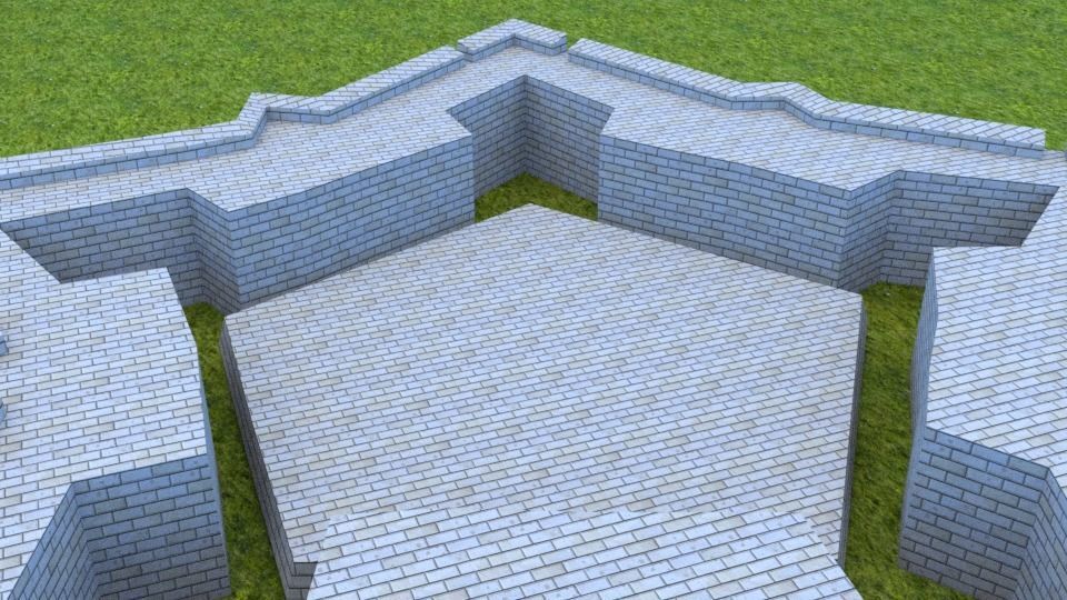 3D model Little star fortress Vauban style VR / AR / low-poly | CGTrader