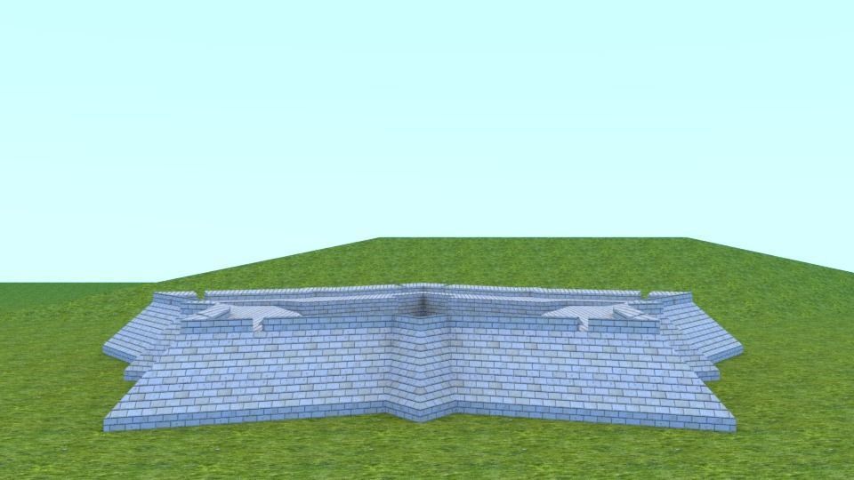 3D model Little star fortress Vauban style VR / AR / low-poly | CGTrader