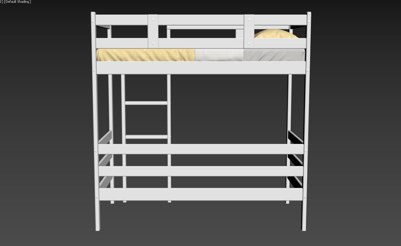 Bunk Bed free 3D model | CGTrader
