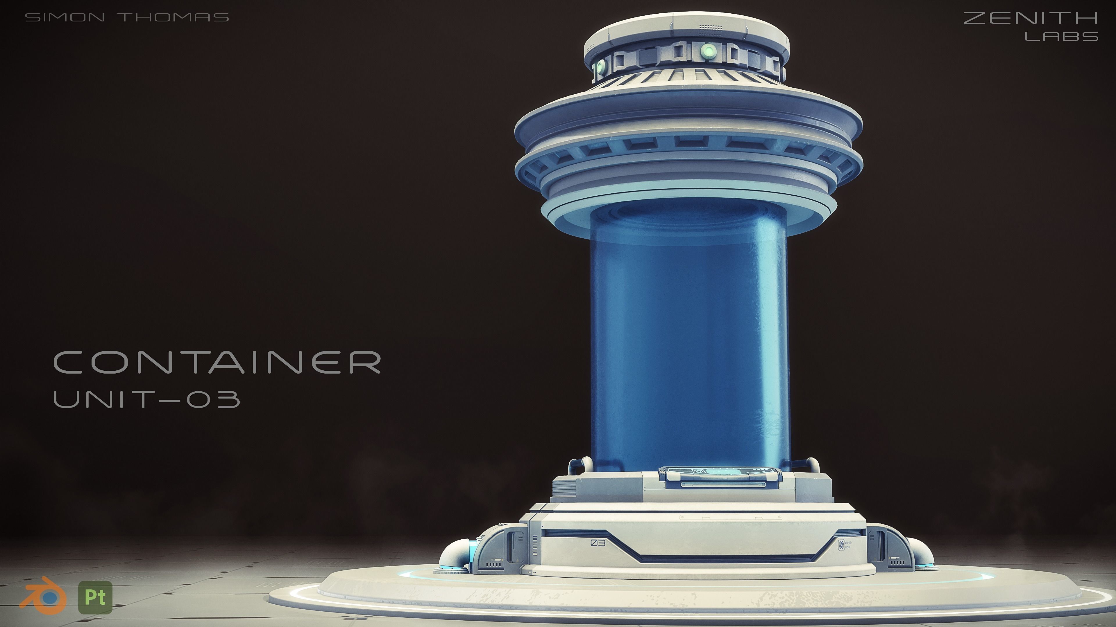 Scifi Container unit 3D model | CGTrader