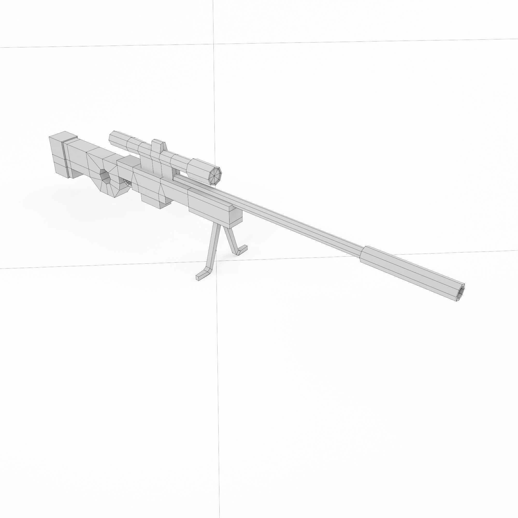 3D model AWM Arctic Warfare Magnum sniper rifle gun VR / AR / low-poly ...