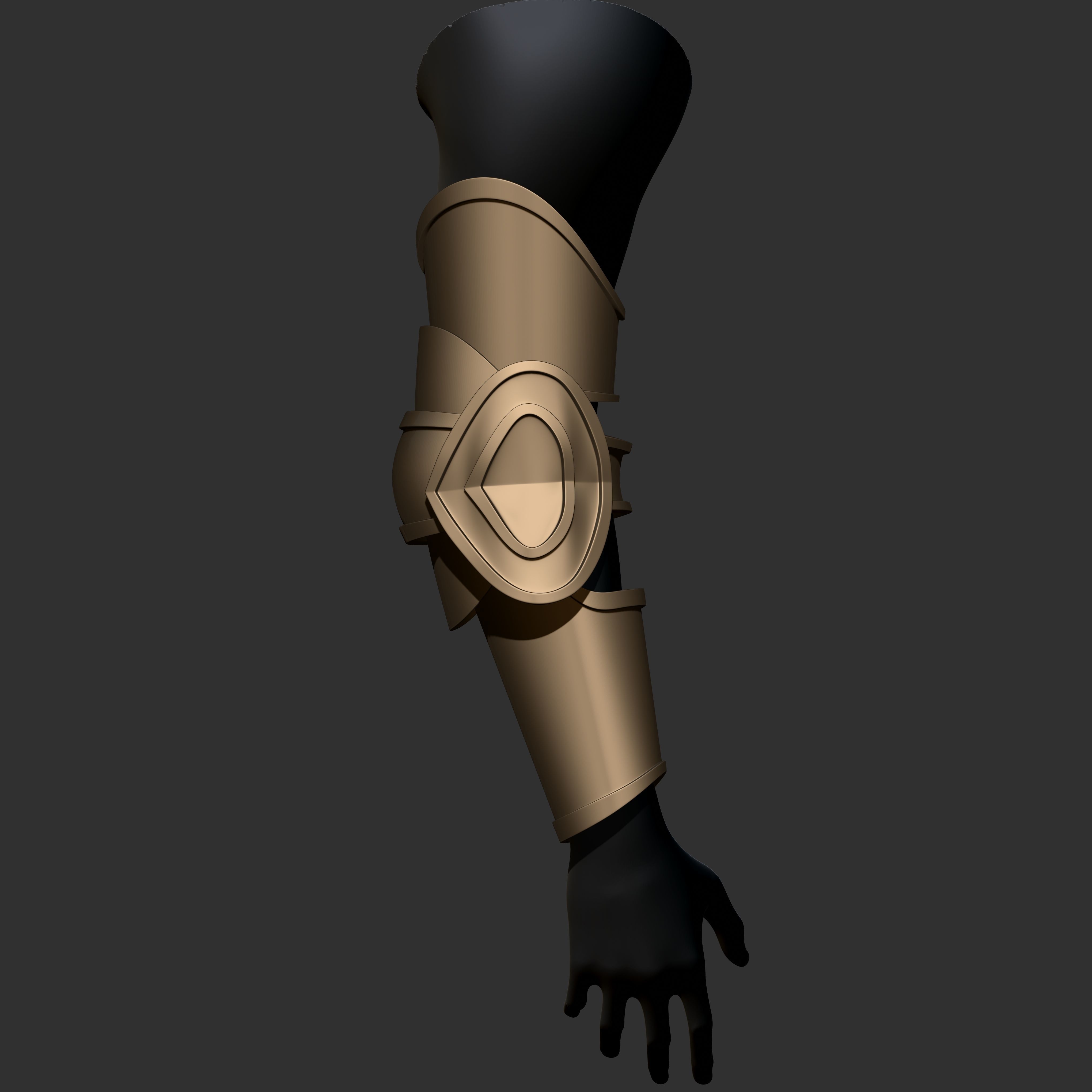 3D model Vambrace Highpoly and Lowpoly With UVs Vol 2 VR / AR / low ...