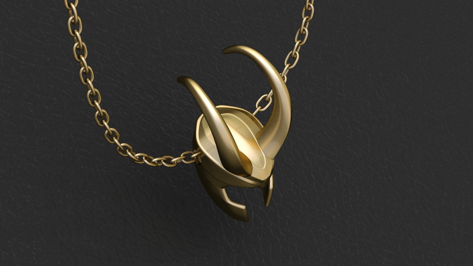 Loki Helmet Pendant Viking Jewelry 3D model 3D printable | CGTrader
