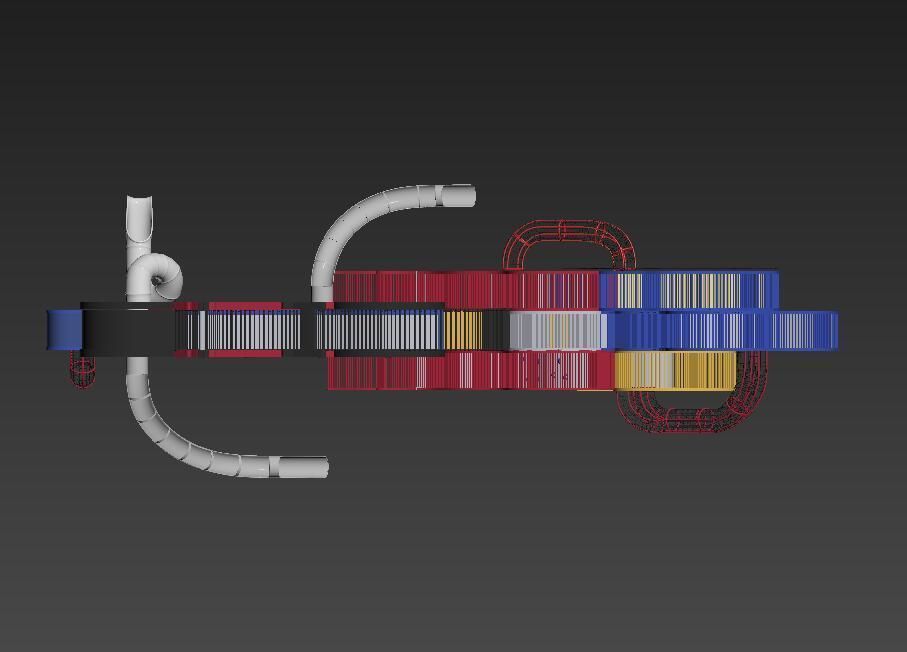 Bicycle wall holla climbing series children vertical playground 3D ...