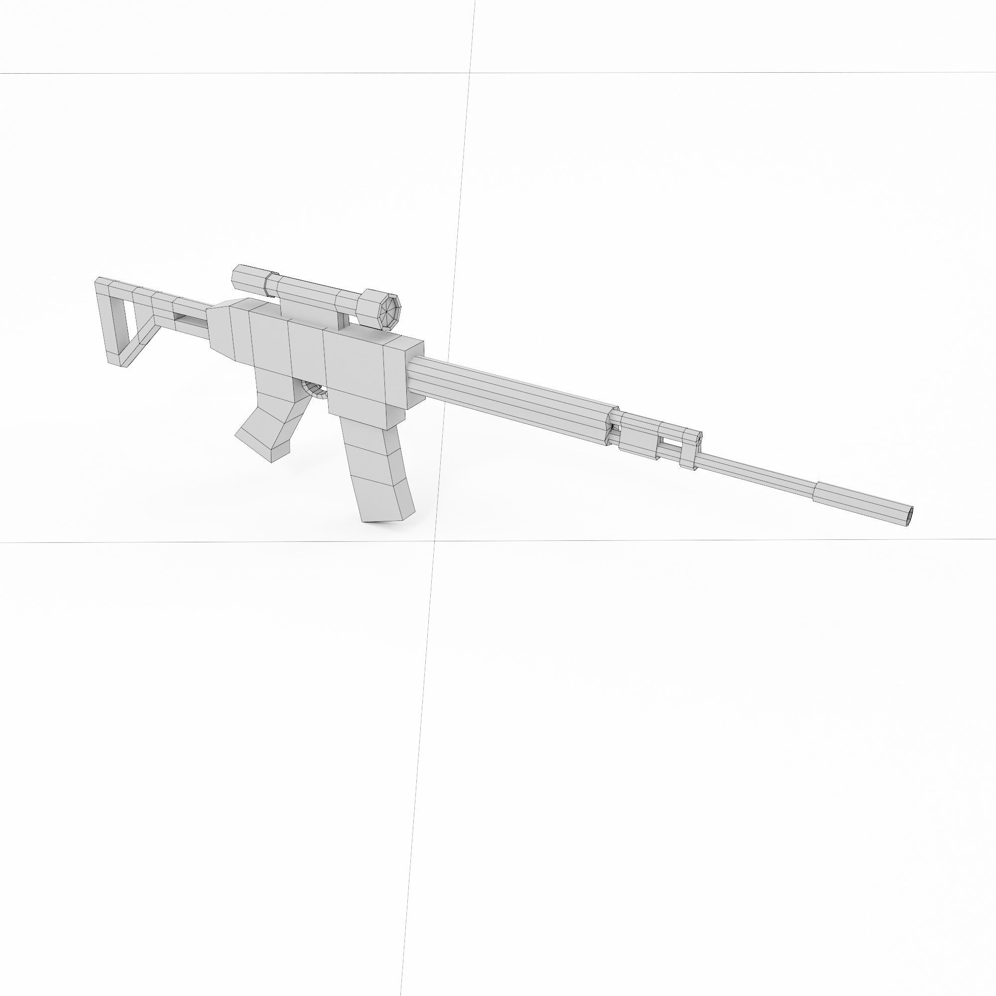 3D model Pindad SS2 sniper rifle gun VR / AR / low-poly | CGTrader