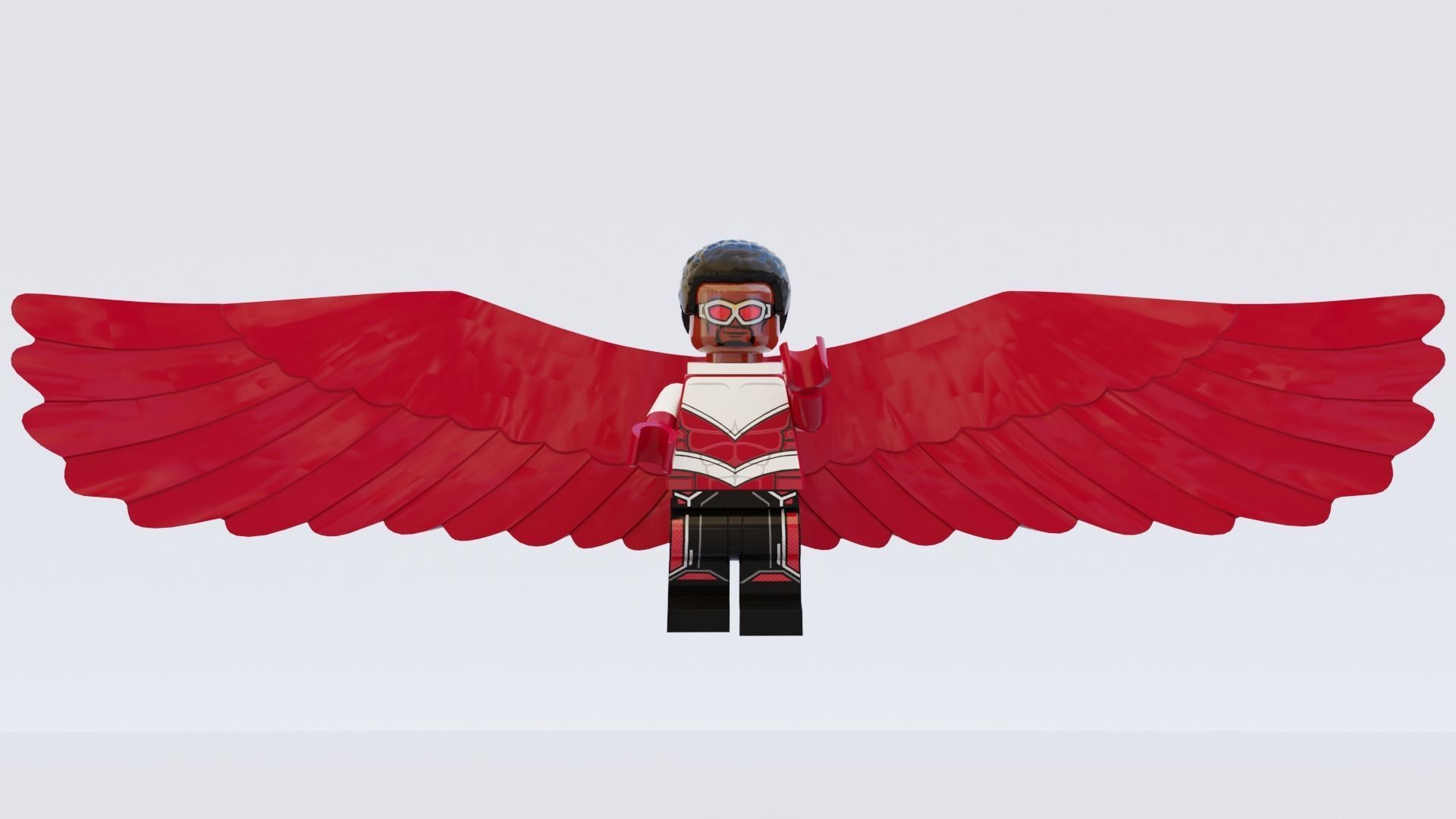 Lego Rhodey and Falcon mini pack 3D model | CGTrader