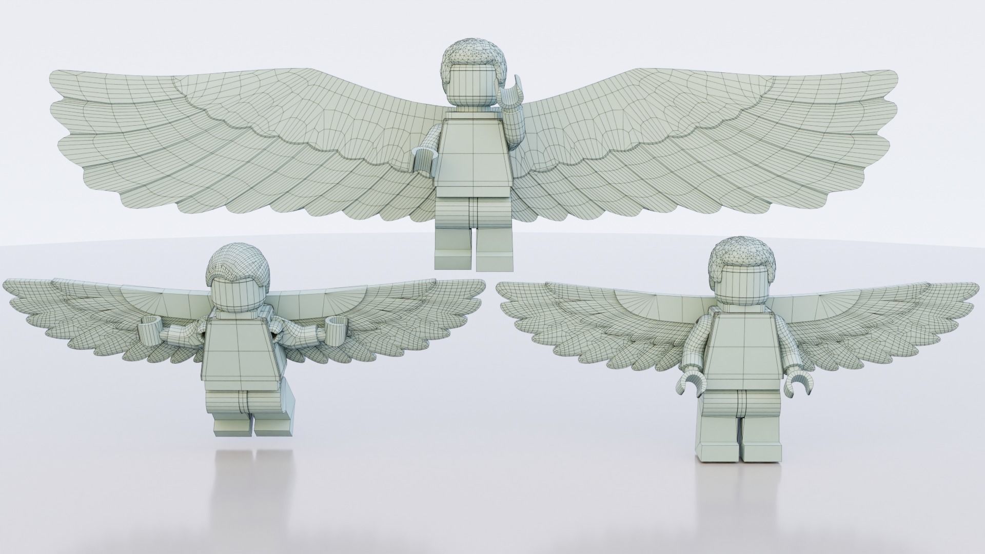 Lego Rhodey and Falcon mini pack 3D model | CGTrader