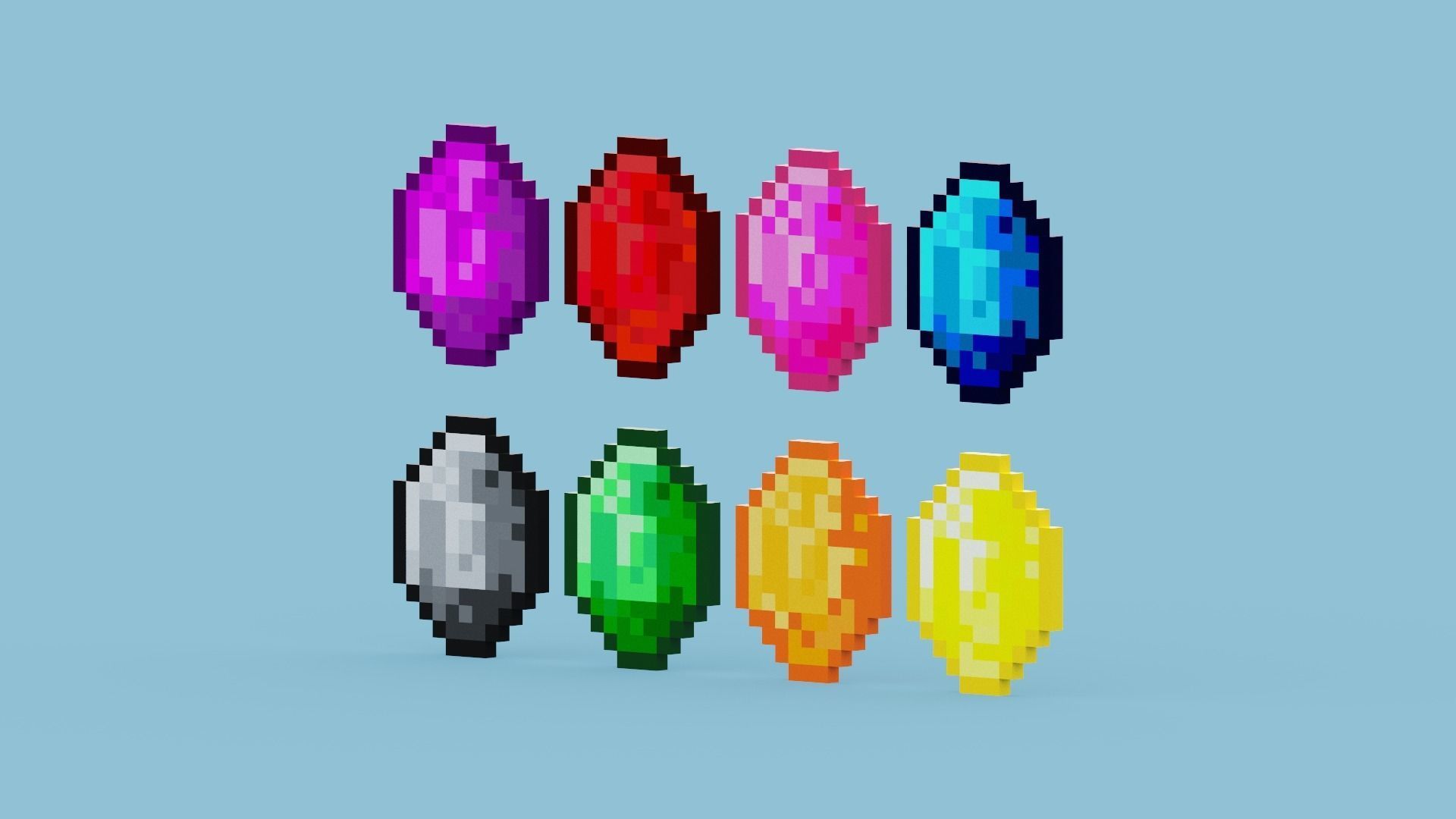 3D model Minecraft Diamond Pack VR / AR / low-poly | CGTrader