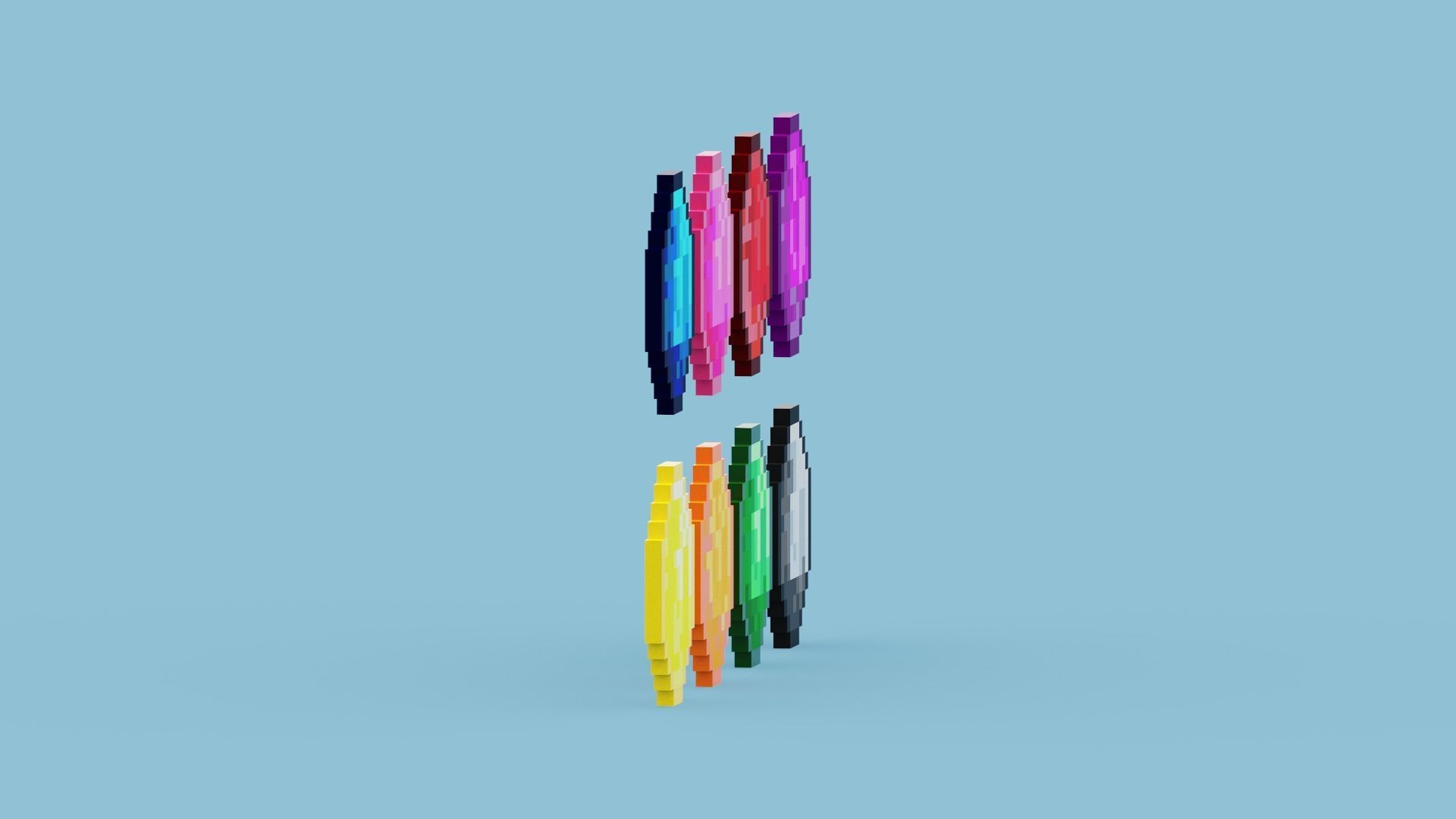 3D model Minecraft Diamond Pack VR / AR / low-poly | CGTrader