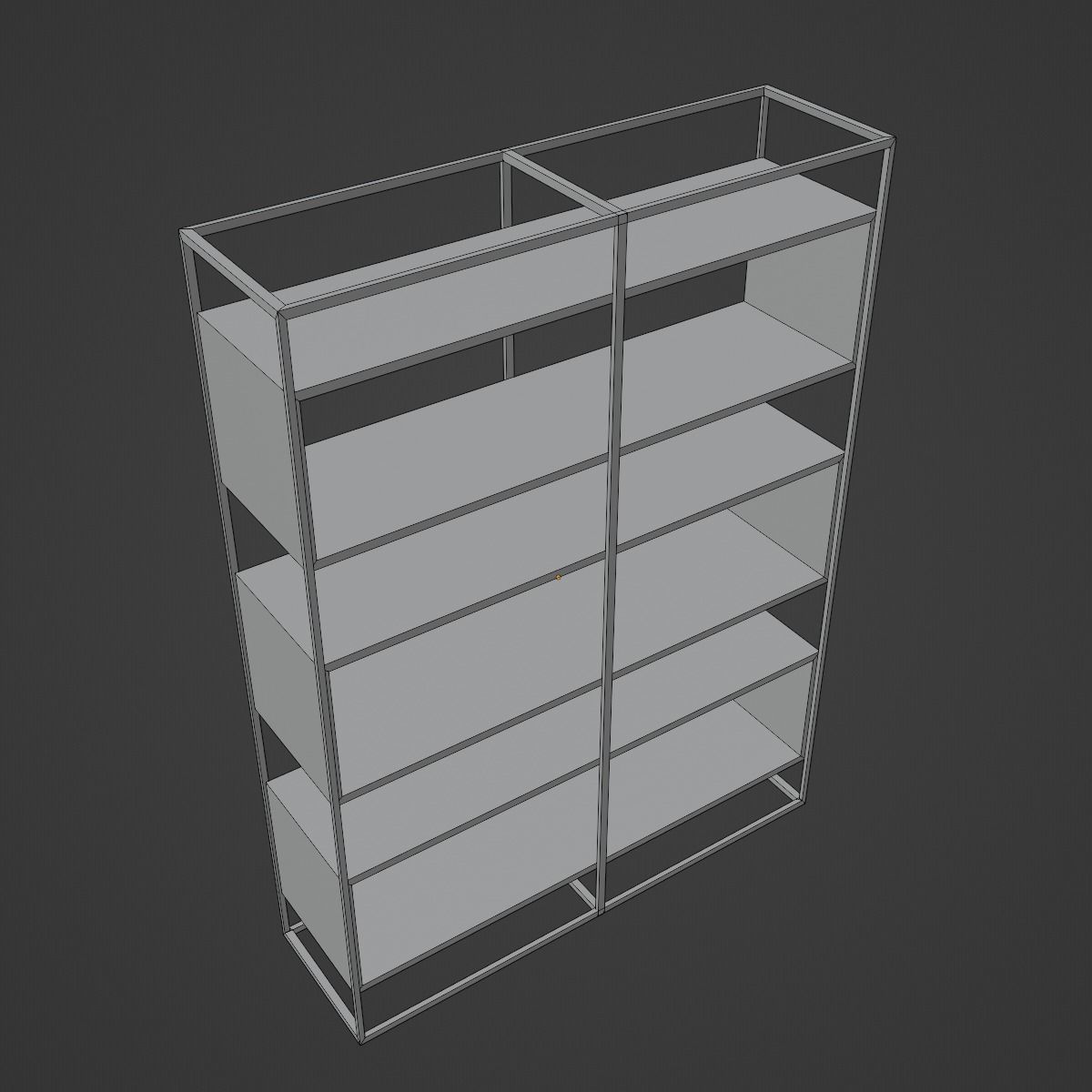 3D model Ordinary bookcase VR / AR / low-poly | CGTrader