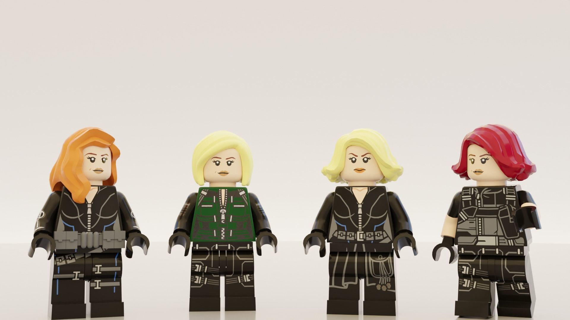 Lego Natasha Romanoff and Hawkeye pack 3D model | CGTrader