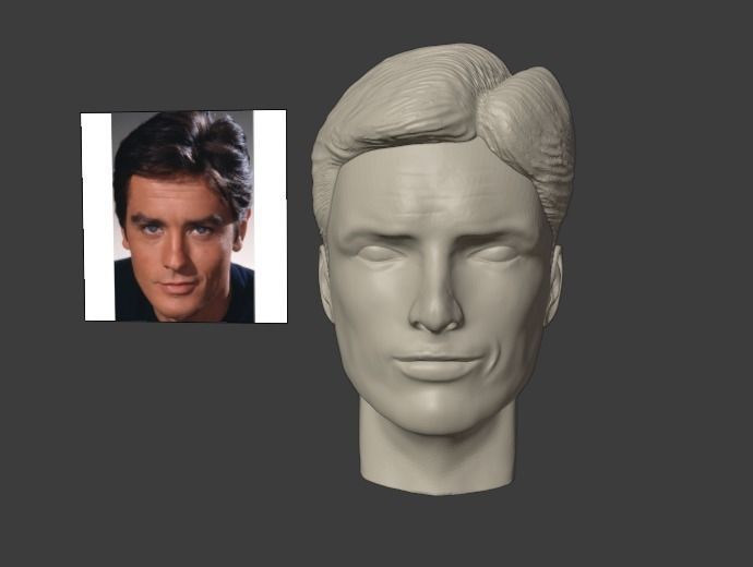 Alain Delon - Head Shot - 3D Printable free 3D model 3D printable ...