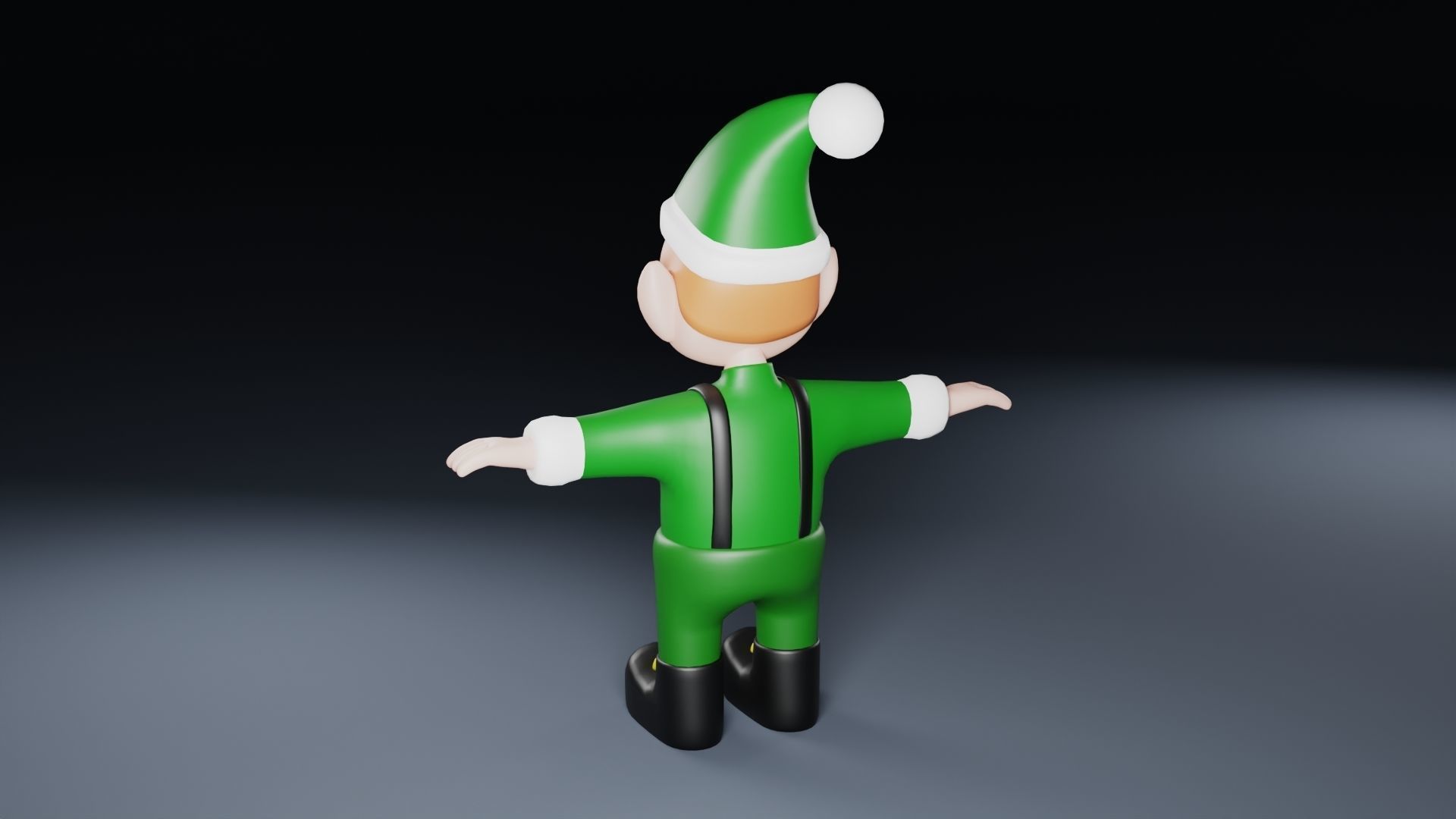 3D model Toon Style Christmas Elf Character VR / AR / low-poly | CGTrader