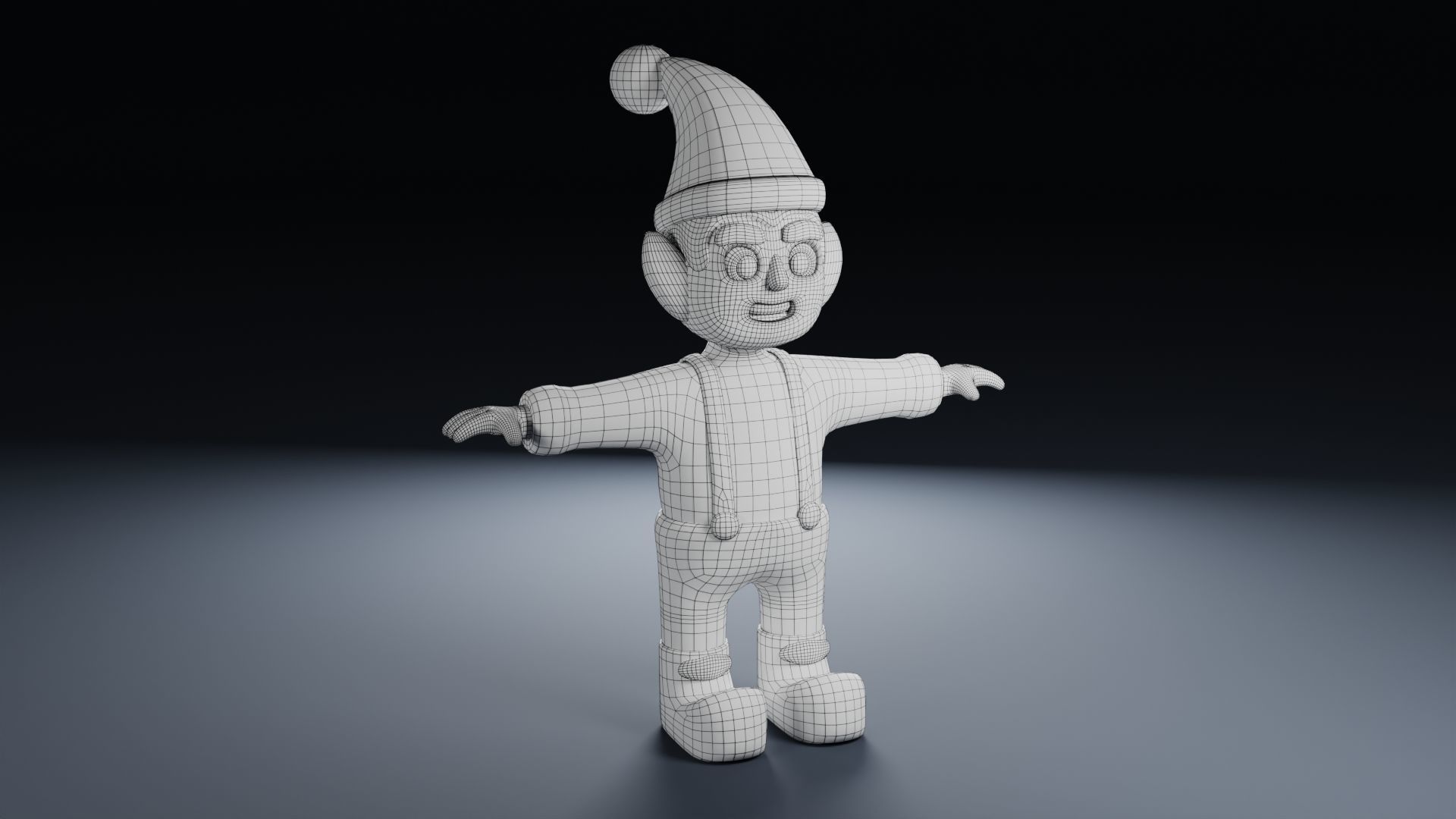3D model Toon Style Christmas Elf Character VR / AR / low-poly | CGTrader