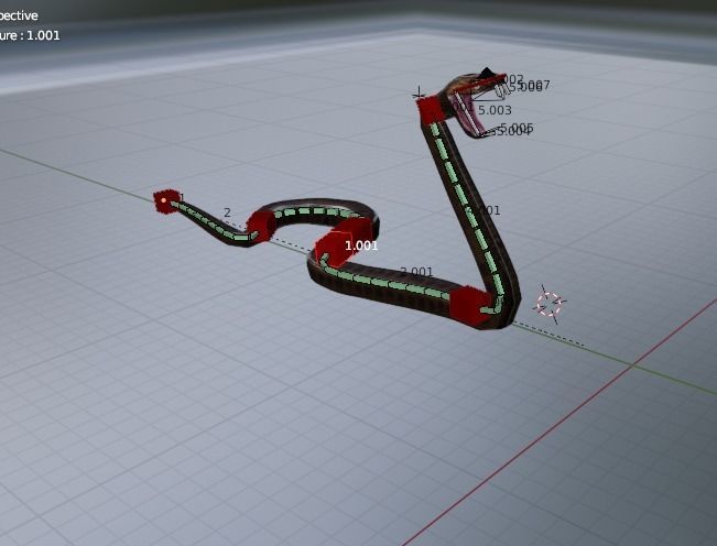 3D model rigged 3d snake VR / AR / low-poly | CGTrader