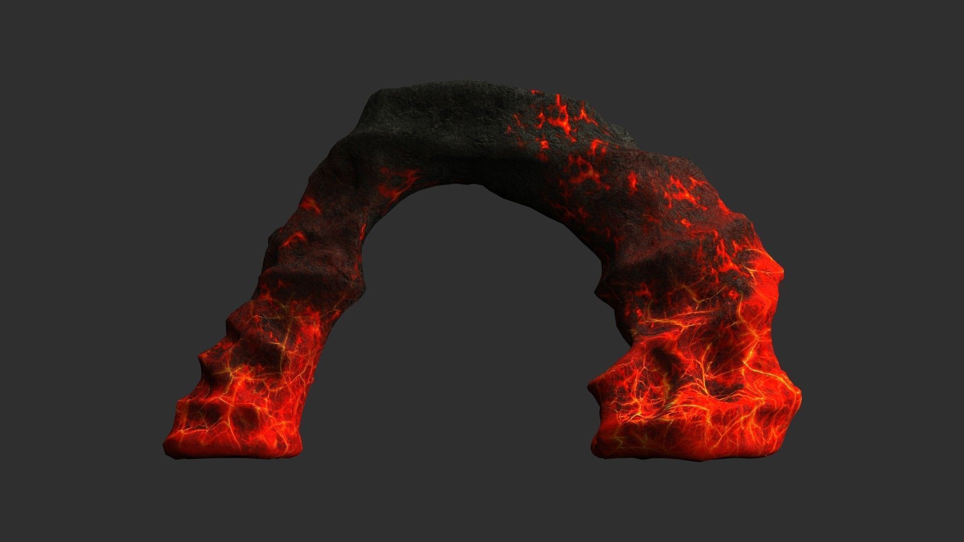 3D model Small Arch - Lava VR / AR / low-poly | CGTrader