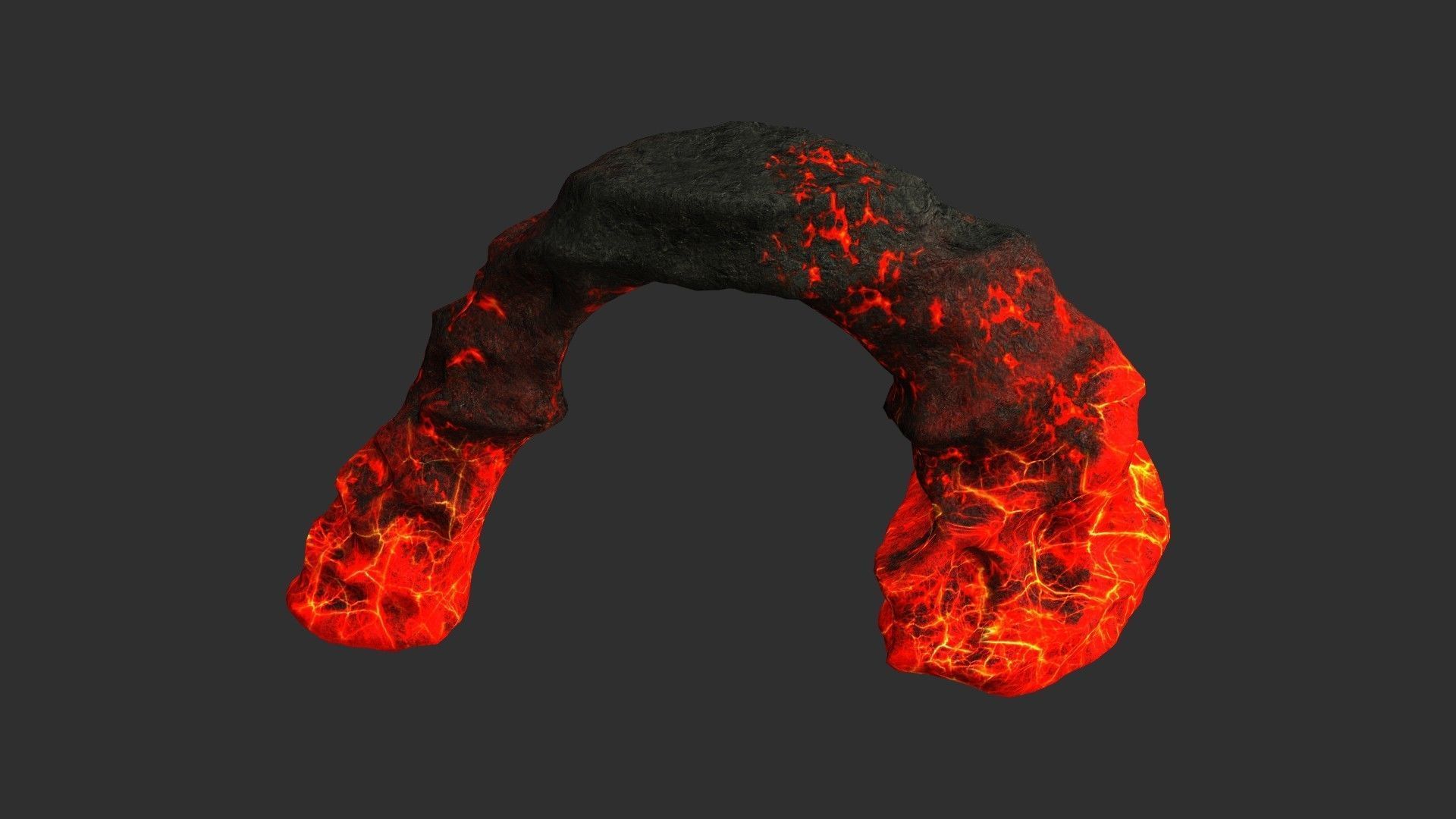 3D model Small Arch - Lava VR / AR / low-poly | CGTrader