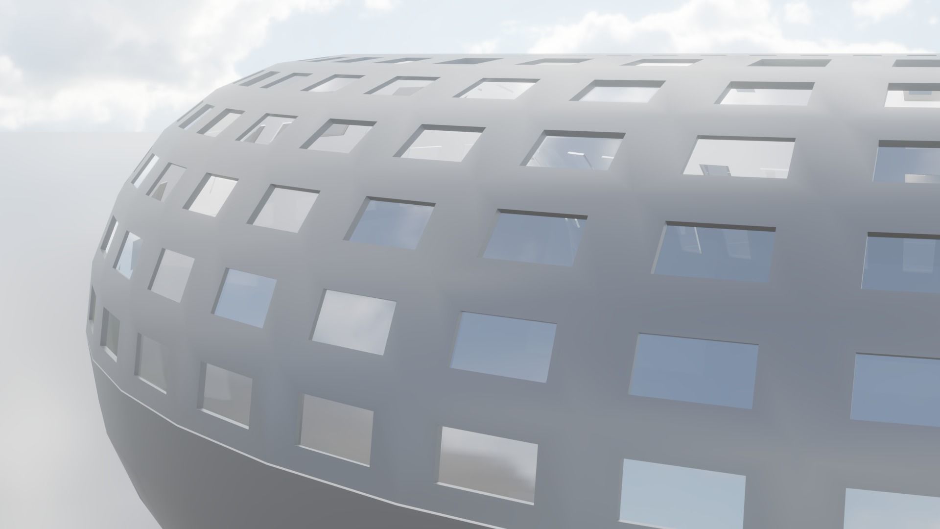 Parametric Building 1f1 3D model | CGTrader