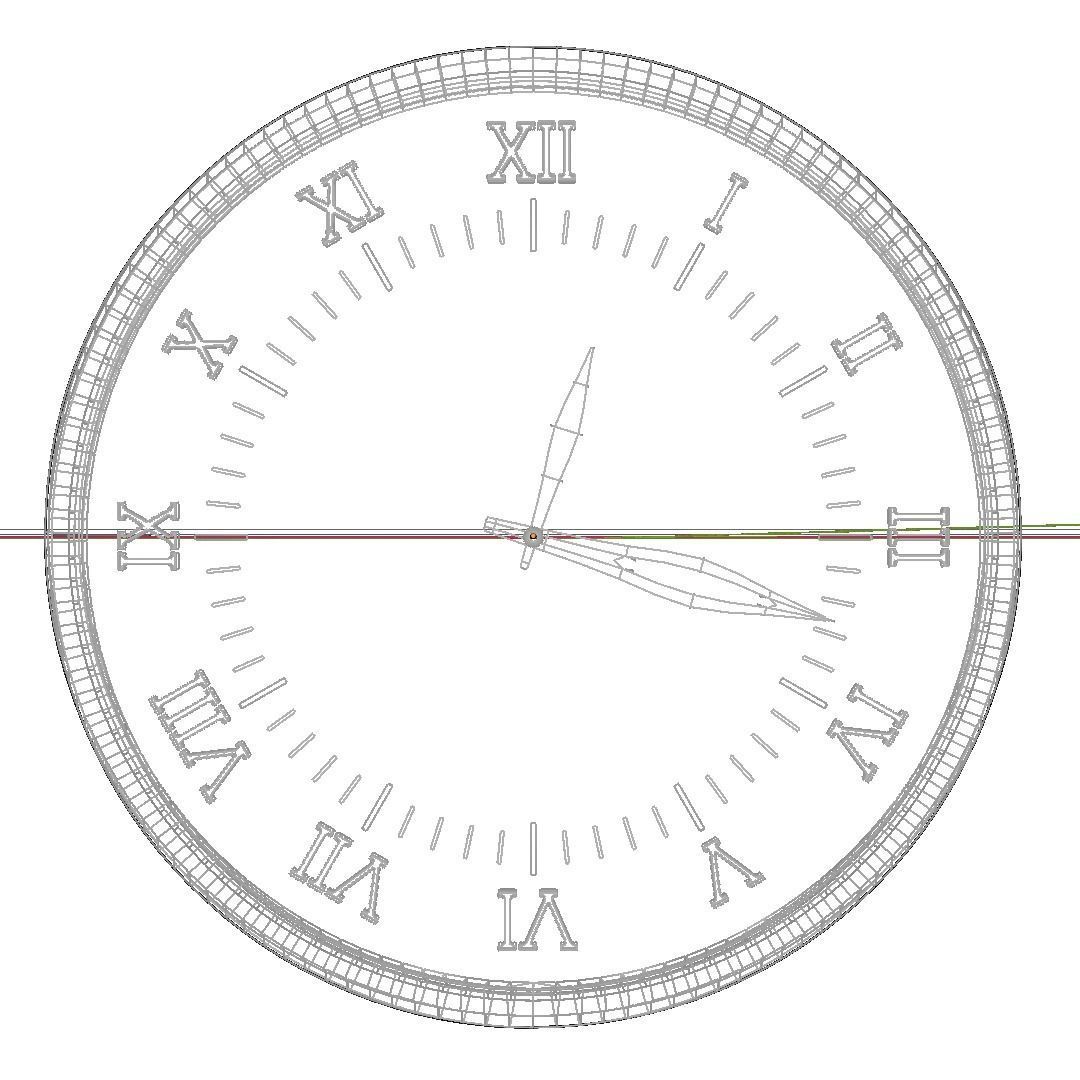 Simple clock with Roman numbers free VR / AR / low-poly 3D model | CGTrader